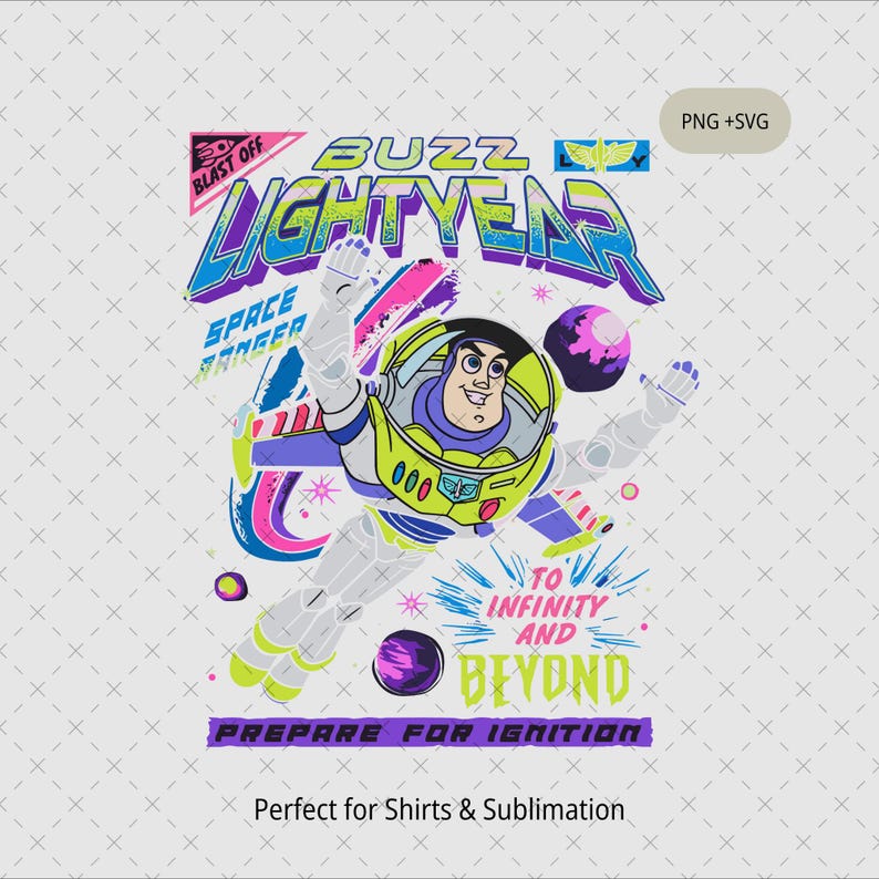Buzz Lightyear SVG/PNG, Vector Digital File for Cricut - Etsy