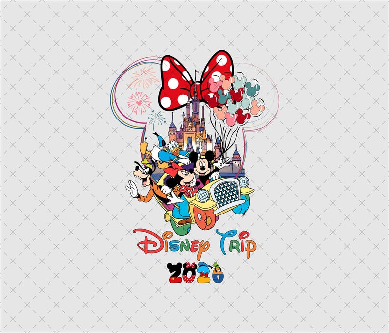 Mouse and Friends Family Trip 2026, PNG SVG for Cricut - Etsy UK