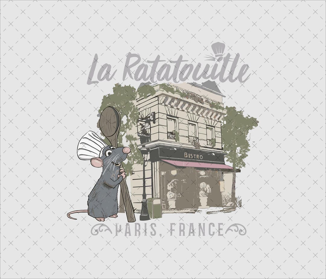 Ratatouille Paris Bistro SVG PNG, Cricut Silhouette (Digitale Datei ...