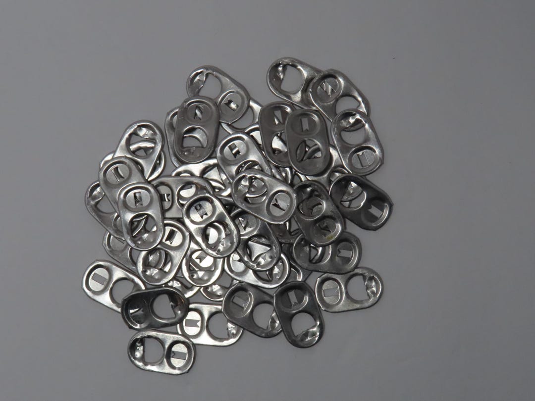 Flag Shape Aluminum Soda Pop Cans Tabs, 50 Cleaned Soda Can Tabs Ready ...