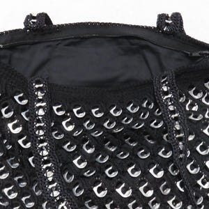 Black Crocheted Soda Can Pull Tabs Shoulder Bag/purse - Etsy