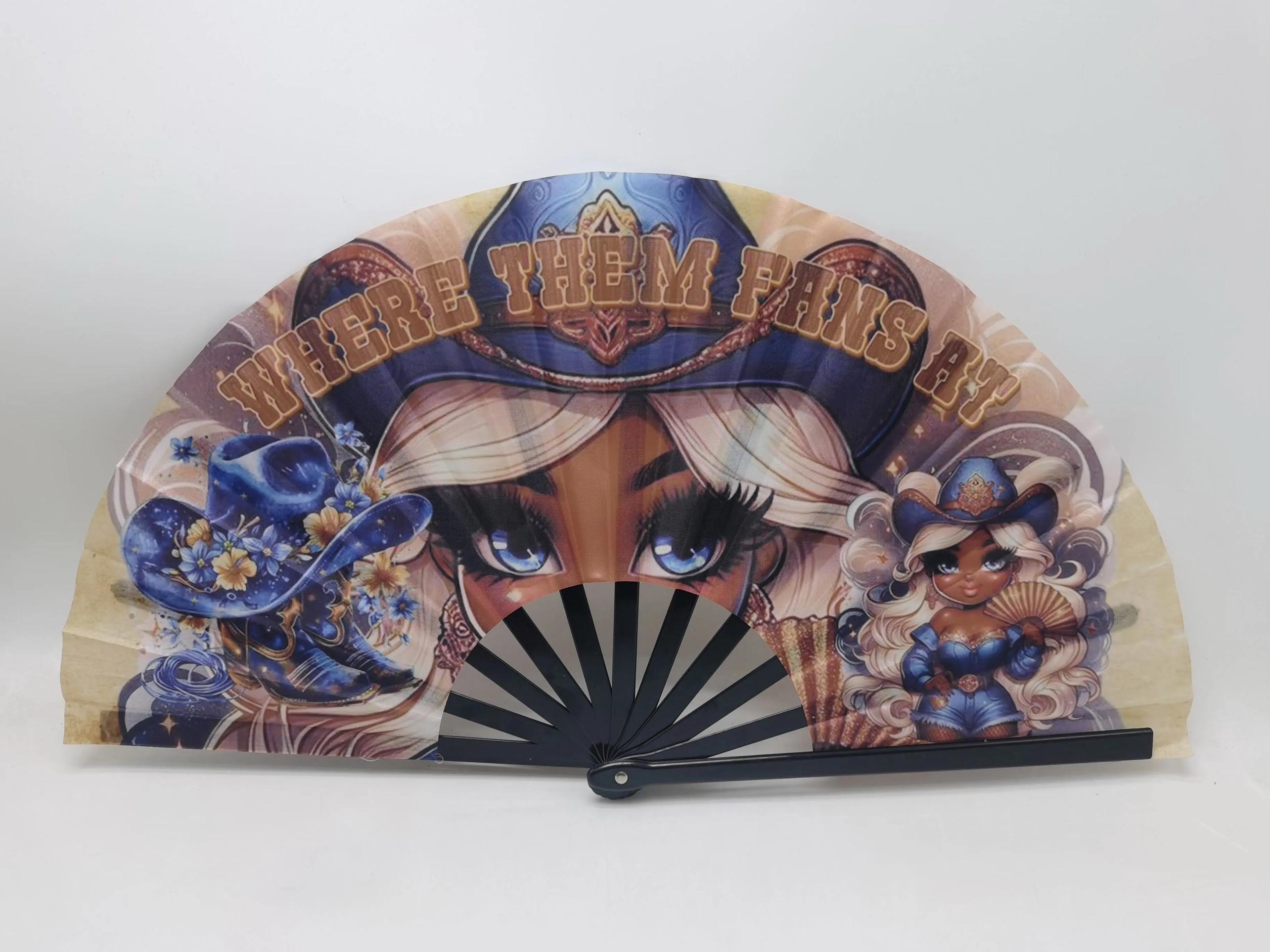 Cowgirl Clack Fan – “where Them Fans At” | Assembled Hand Fan | Pop-up ...
