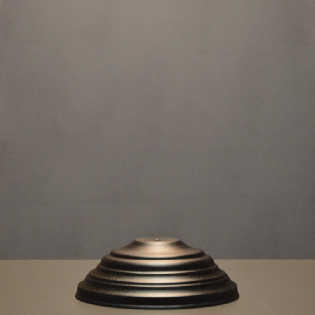 One Sheet Metal Round Base Black Finish - Etsy