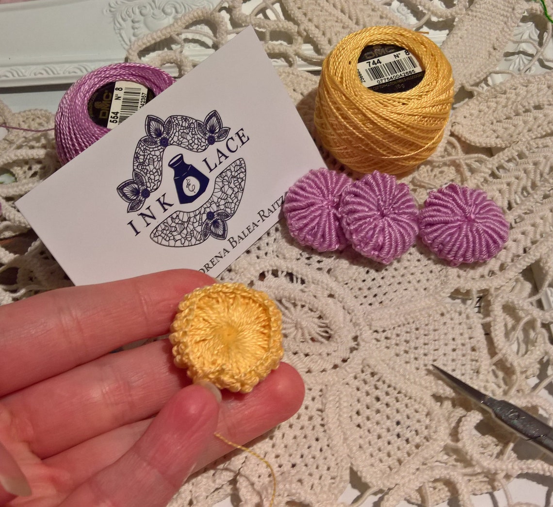 Romanian Point Lace Tutorial Bullion/grape Stitch Instant Download - Etsy