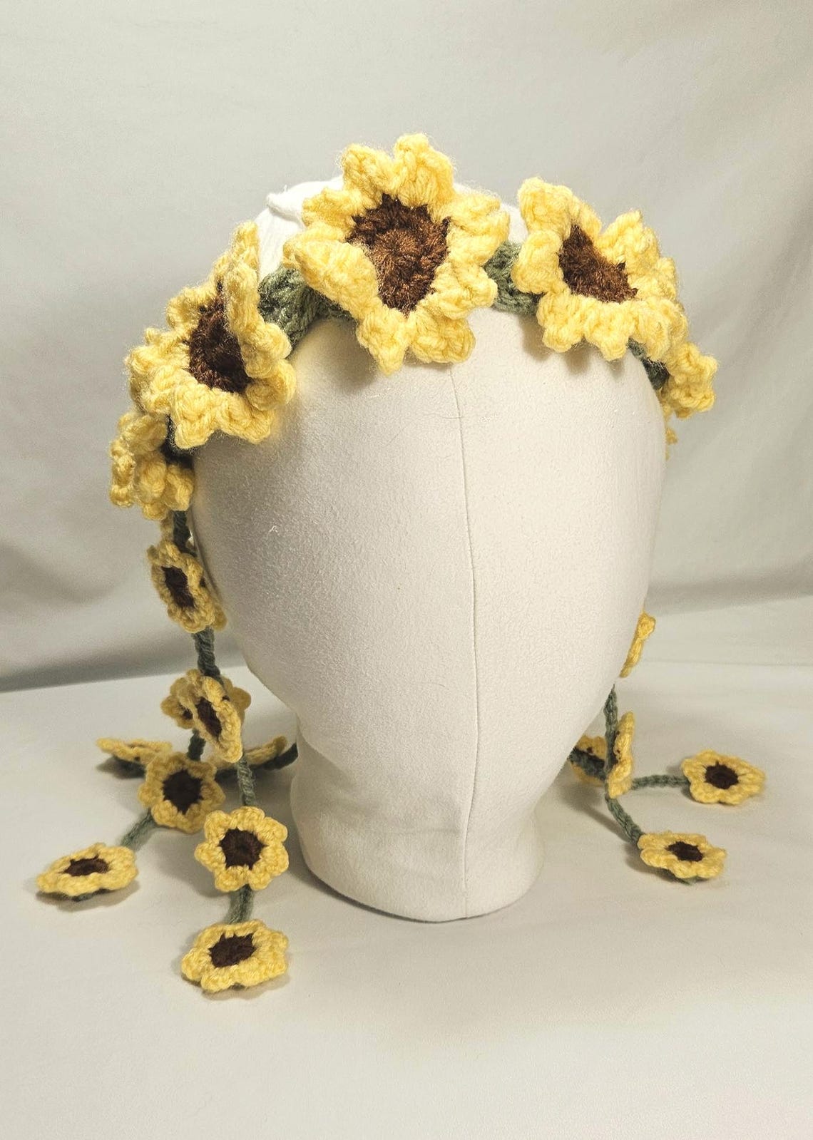 Crochet Sunflower Crown Pattern | Floral Festival Headband | Fall DIY ...
