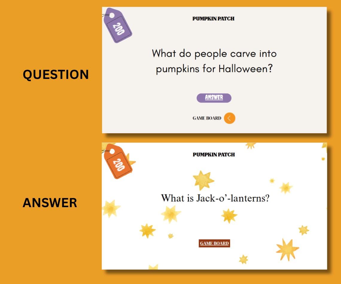 Editable Fall Jeopardy Game Powerpoint: Thanksgiving Trivia (digital ...