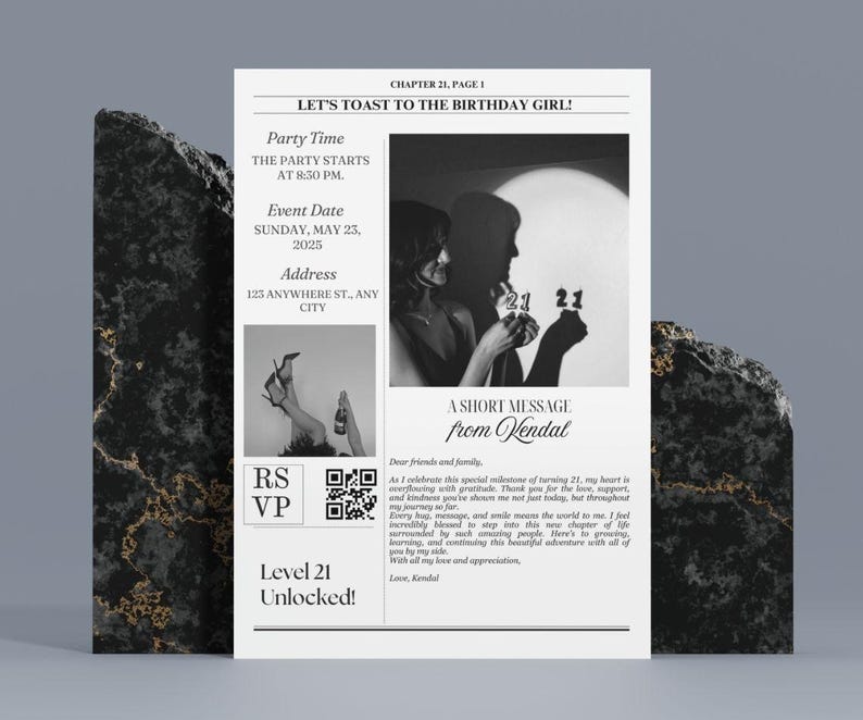 Editable Birthday Newspaper Template, Newspaper for Birthday ...