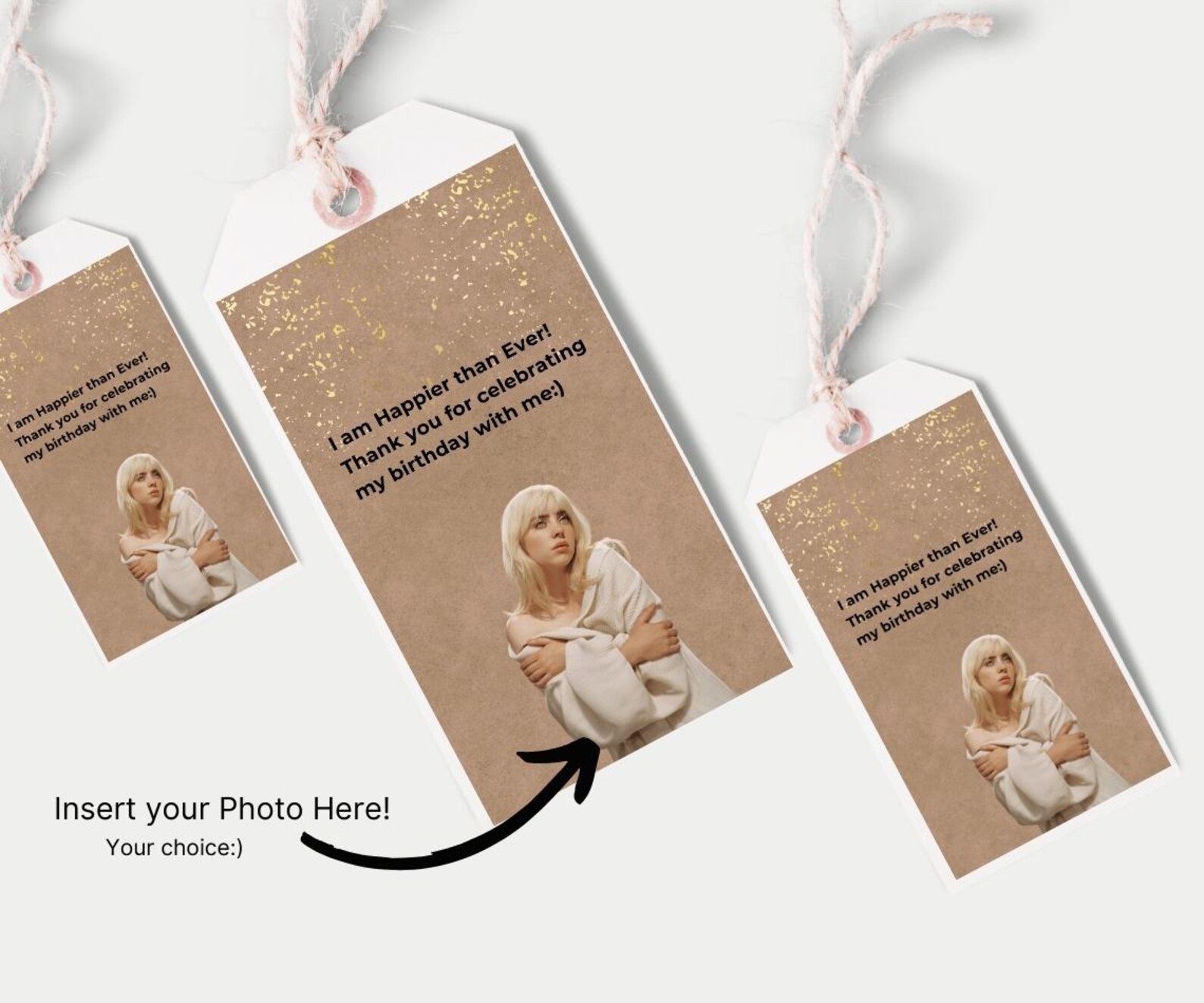 Editable Billie Eilish Birthday Ticket Invitation: Keepsake Concert ...