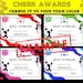Editable Cheerleading Awards Templates: 80+ End of Year Banquet Awards ...