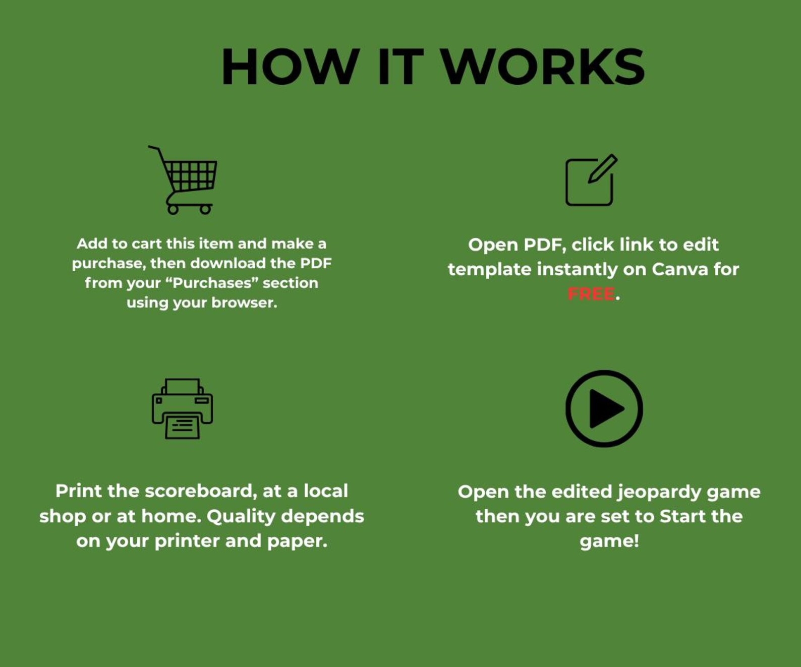 Christmas Jeopardy Game, Editable Powerpoint Template (digital Download ...