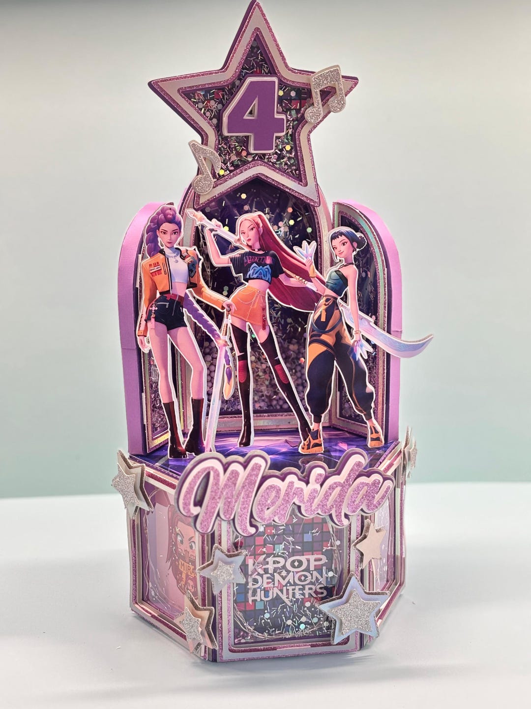 Kpop Demon Hunters Birthday Cake Topper - Etsy