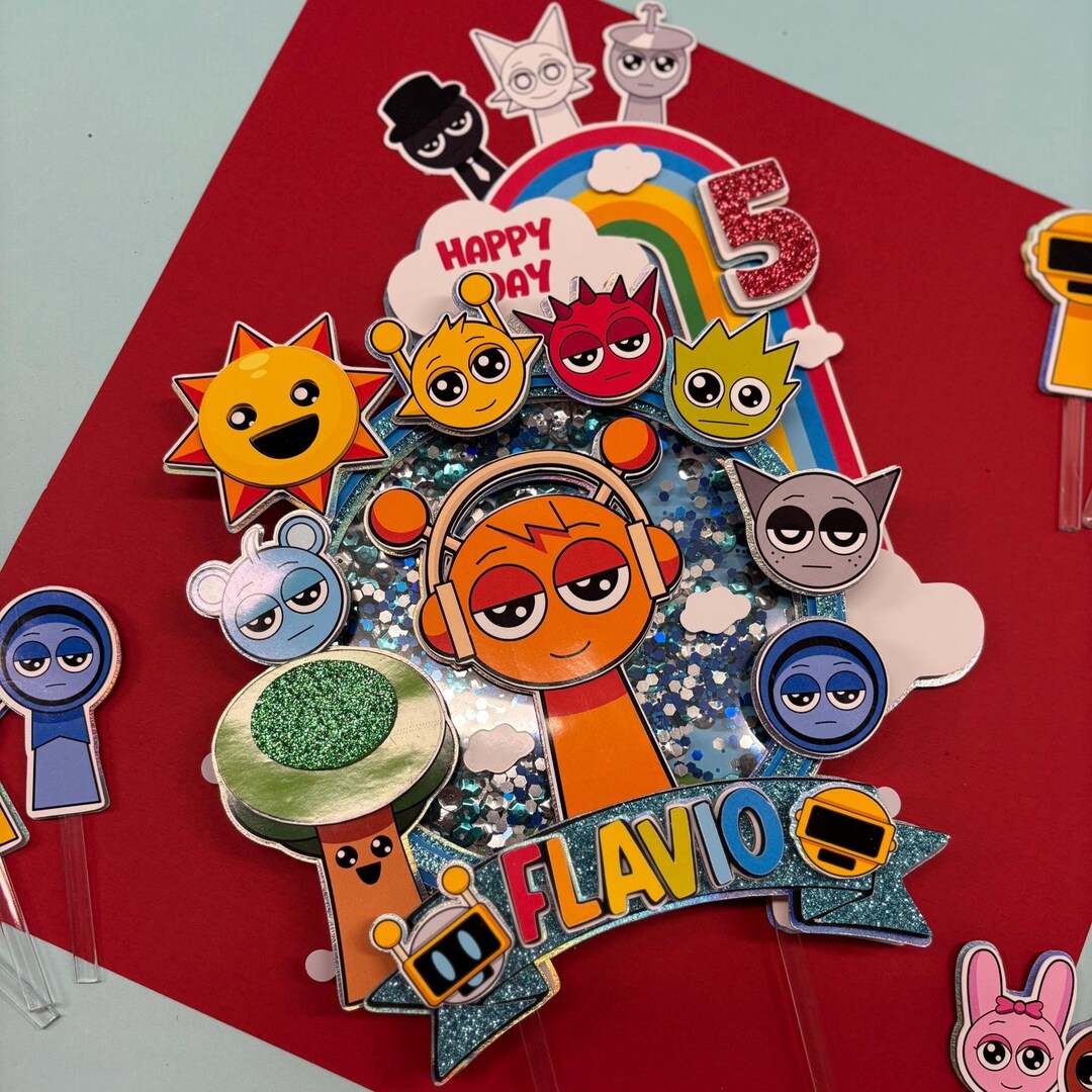 Sprunki Cake Topper - Etsy