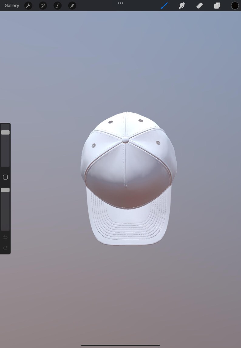 3D Hat Mockup for Procreate & Blender– Customizable Baseball Cap Mock ...