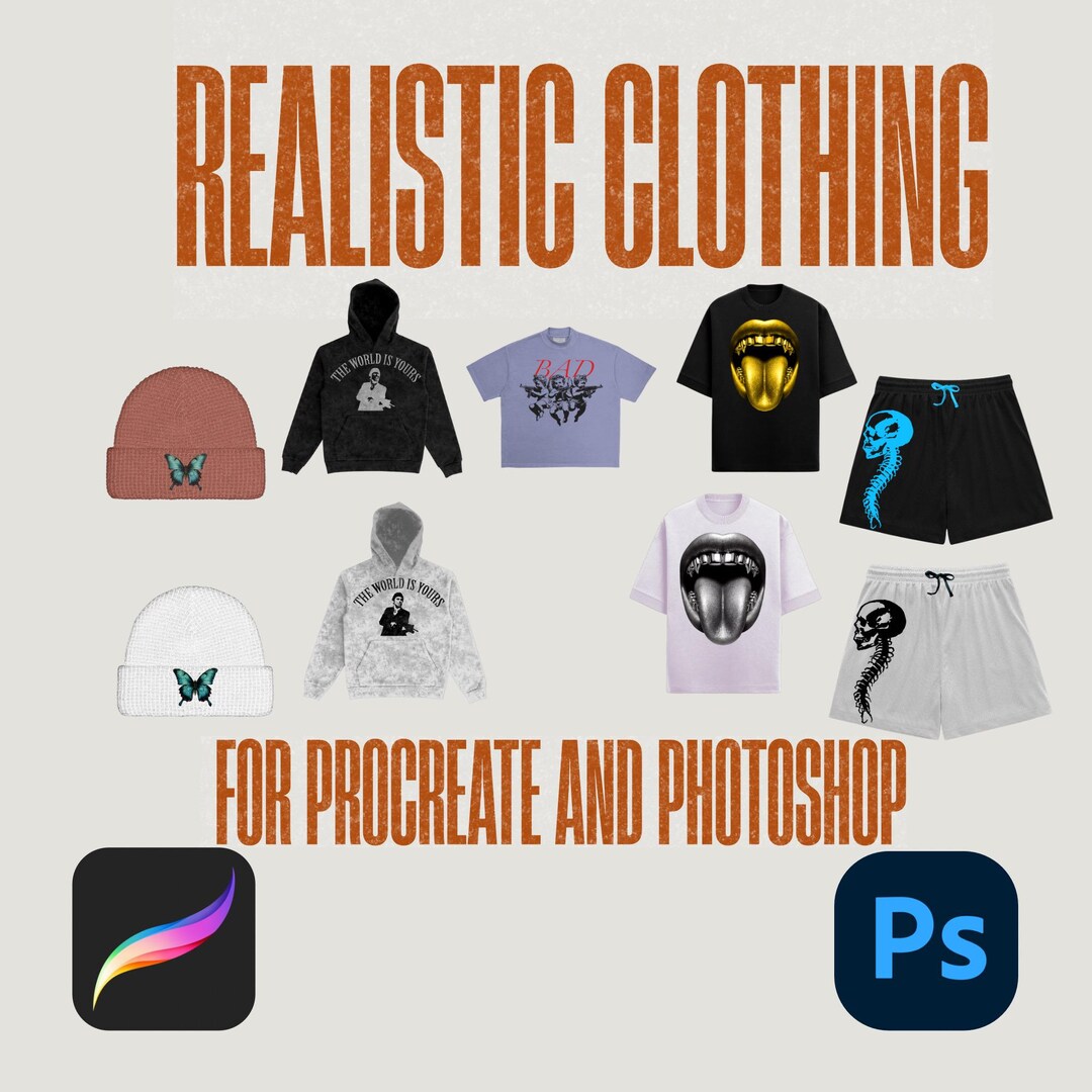 Realistic Clothing Mockup Bundle | 157 PSD & PNG Apparel Templates for ...