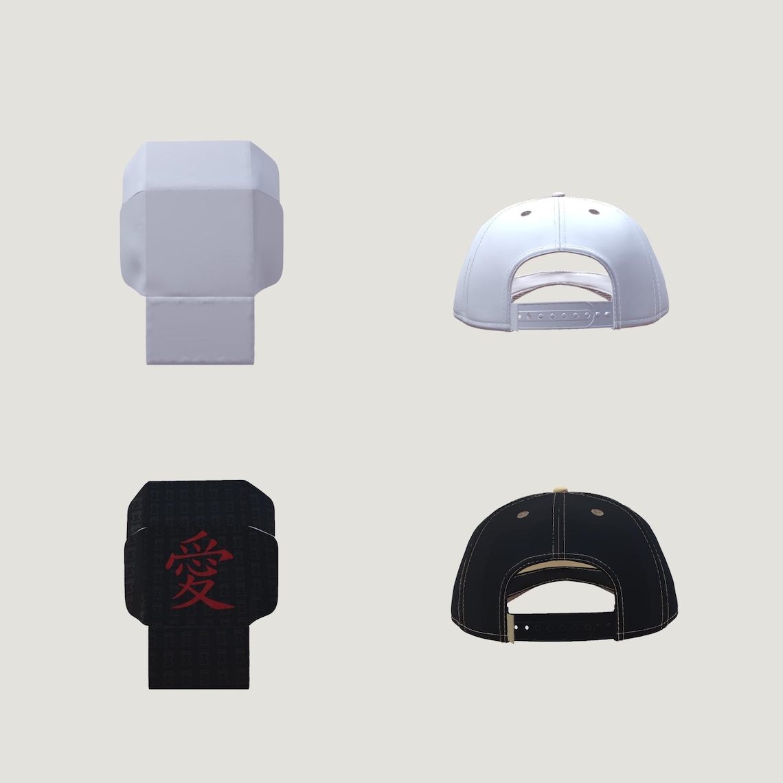 Best Selling 3D Hat & Box Mockup for Procreate on iPad | OBJ, Blender ...