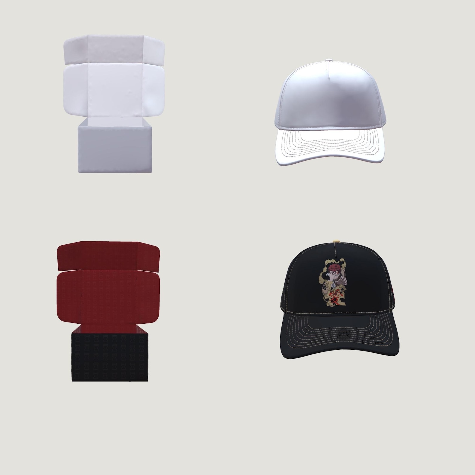 Best Selling 3D Hat & Box Mockup for Procreate on iPad | OBJ, Blender ...