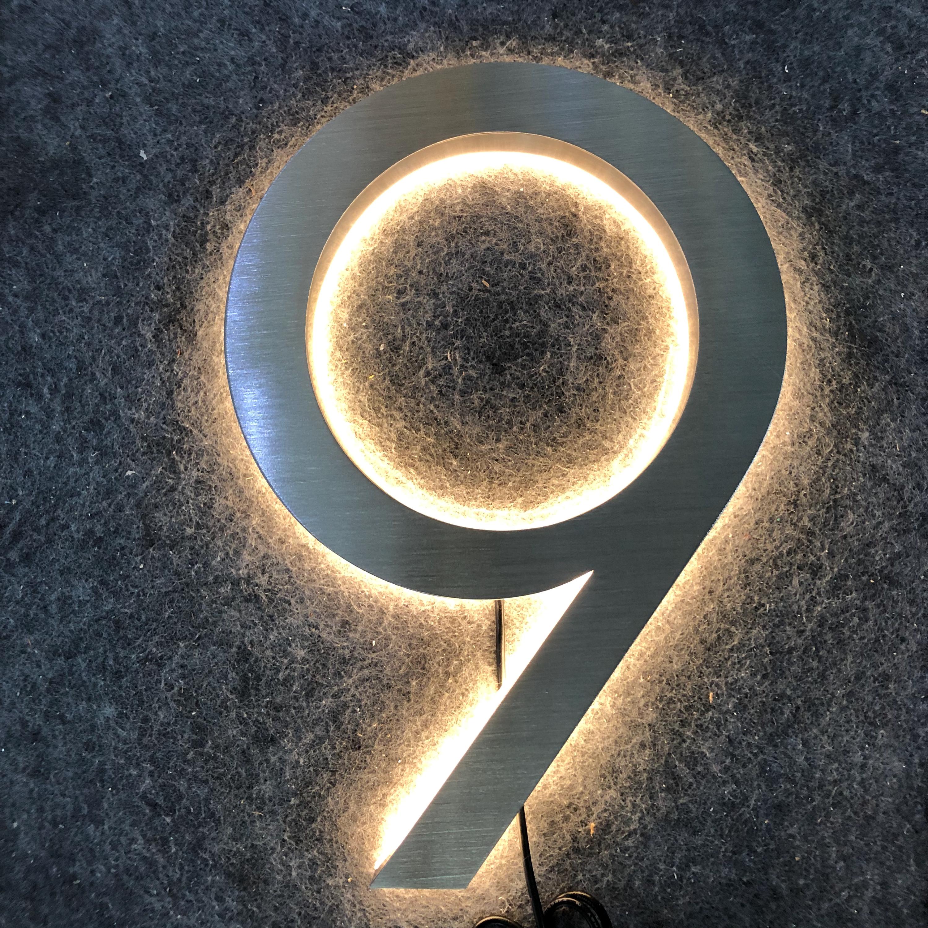 Custom LED House Number,backlit Door Number,illuminated Address Number ...