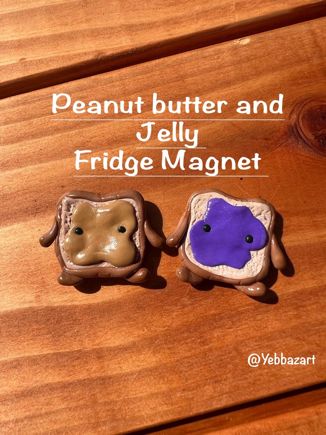 Peanut Butter and Jelly Fridge Magnet - Etsy