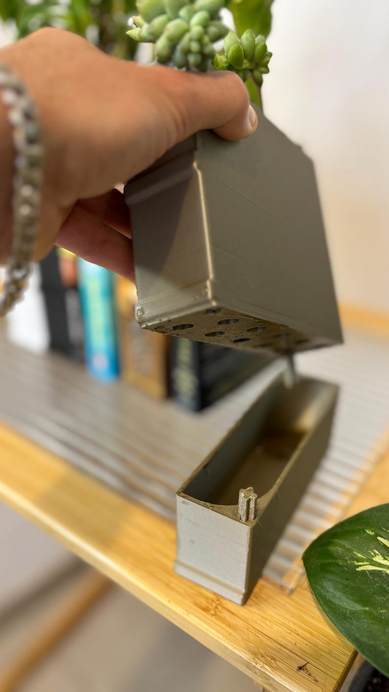 Bookend Planter Set – 3D Printed Book-shaped Planters With Water ...