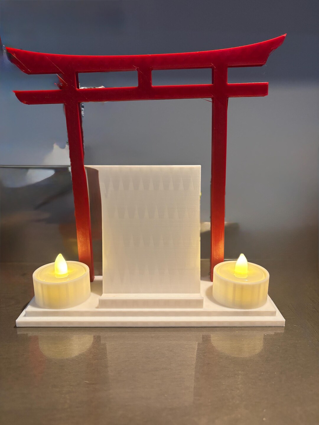 3D Printed Graded Card Shrine Display Stand W/ Torii Gate & LED ...