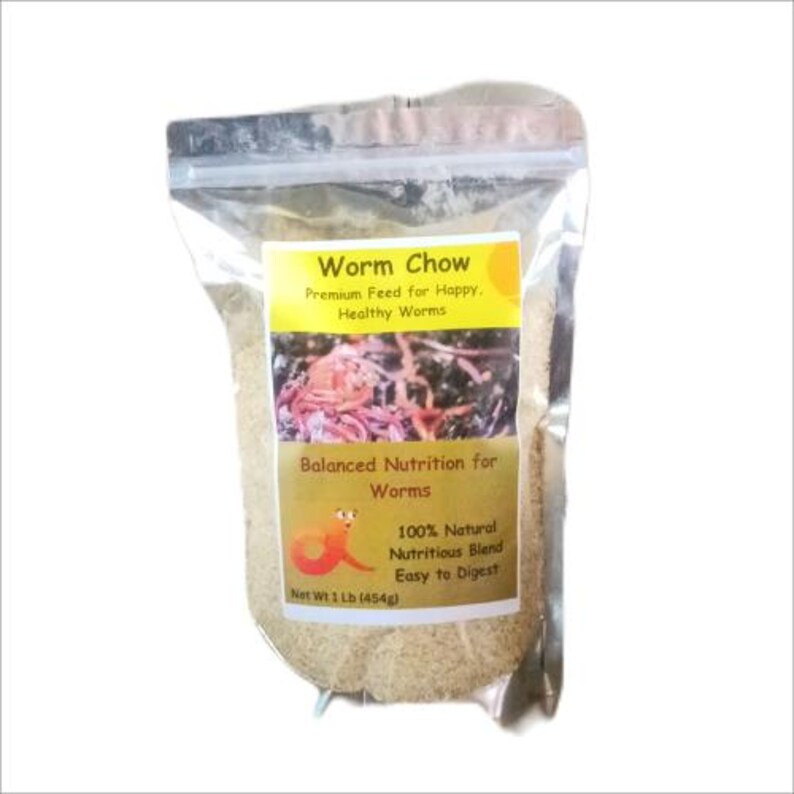 Worm Chow – 1 Lb Premium Feed Blend for Composting Worms & Breeding ...