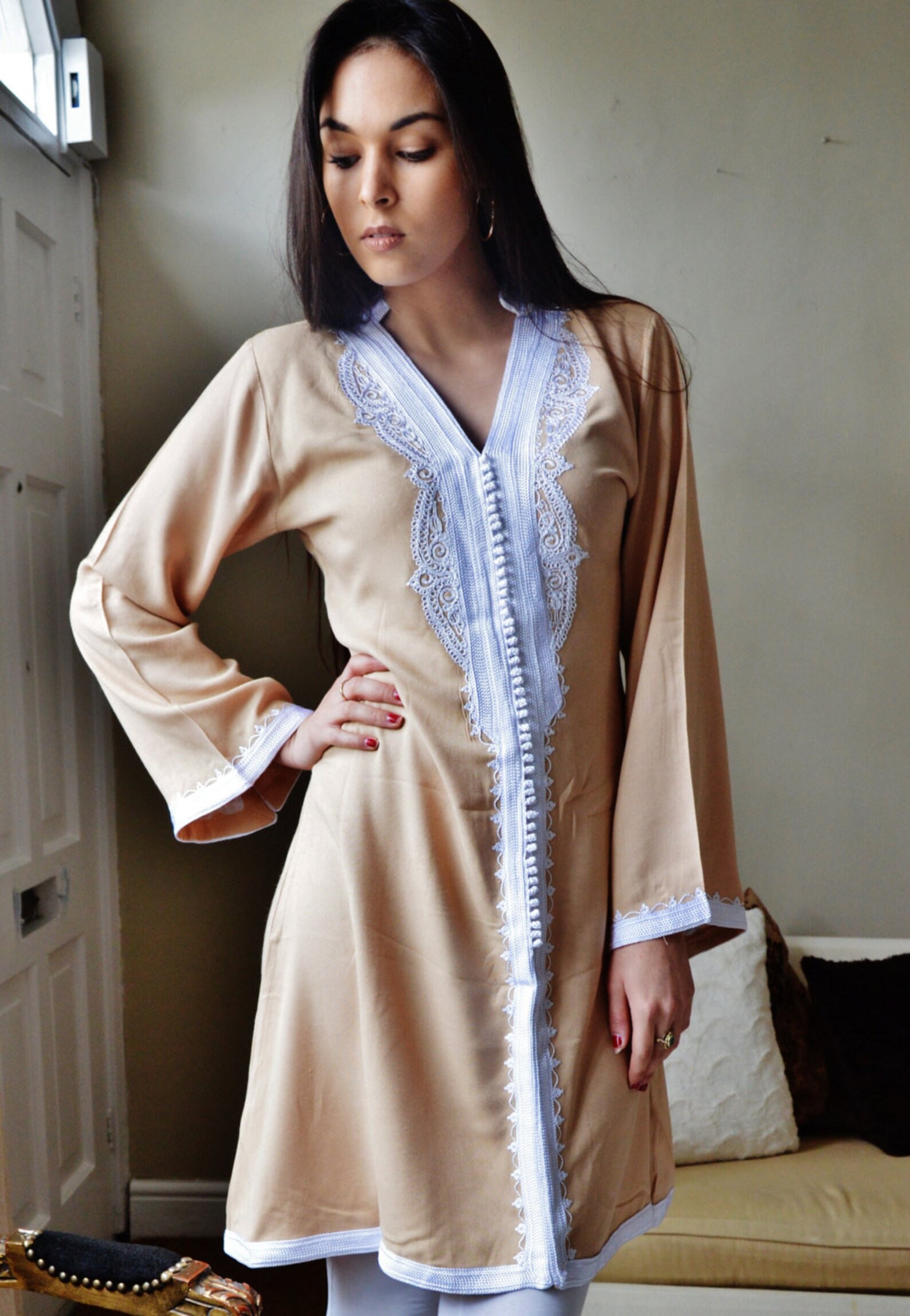 Beige Marrakech Dress Perfect S Birthday Gifts Resort | Etsy