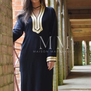 Winter Kaftan, Black Mariam Kaftan Caftan, Kaftanwear, Resortwear, Beach Cover Ups, Birthday ...