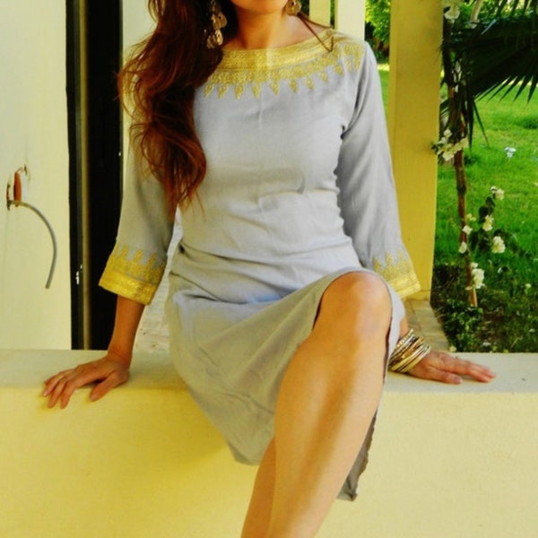 Light Grey Tunic - Etsy