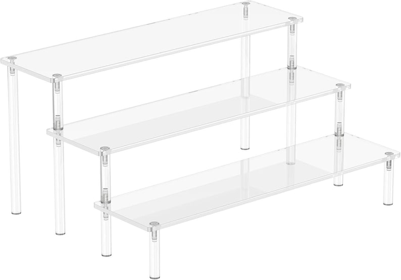Acrylic Display Risers, 3 Tier Perfume Organizer Stand, Clear Cupcake ...