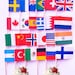 24 Countries Flag National Cupcake Topper Flags Banner Mini Small ...