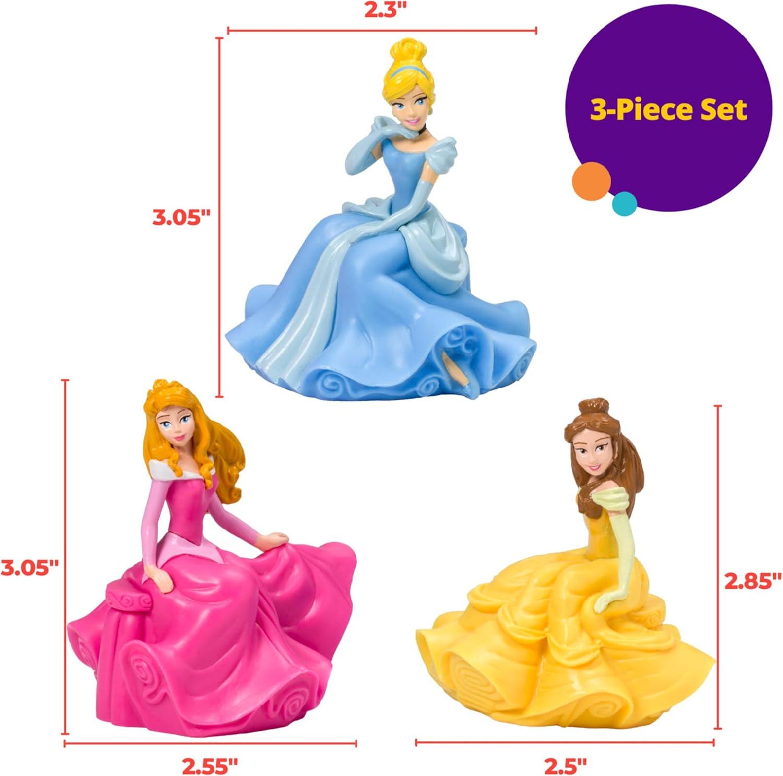Princess Once Upon a Moment Cake Topper, 3-pc Decorations Set With ...