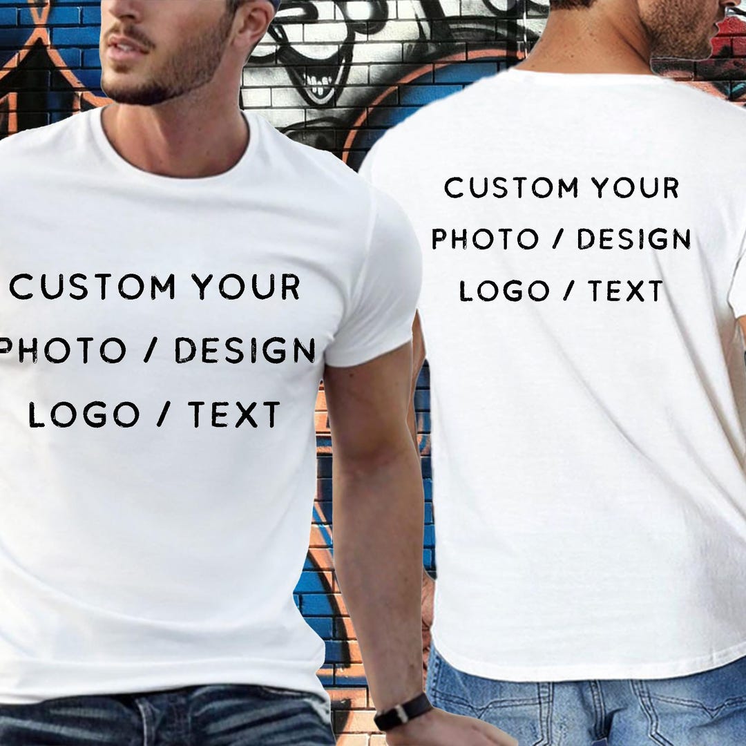 Front and Back Custom Shirt,custom T Shirt,t-shirts for Women Custom ...