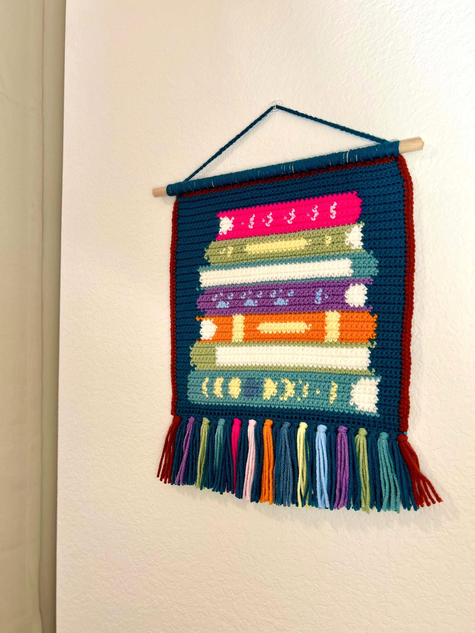 Book Stack Tapestry Crochet Pattern Instructions: Instant PDF Download ...