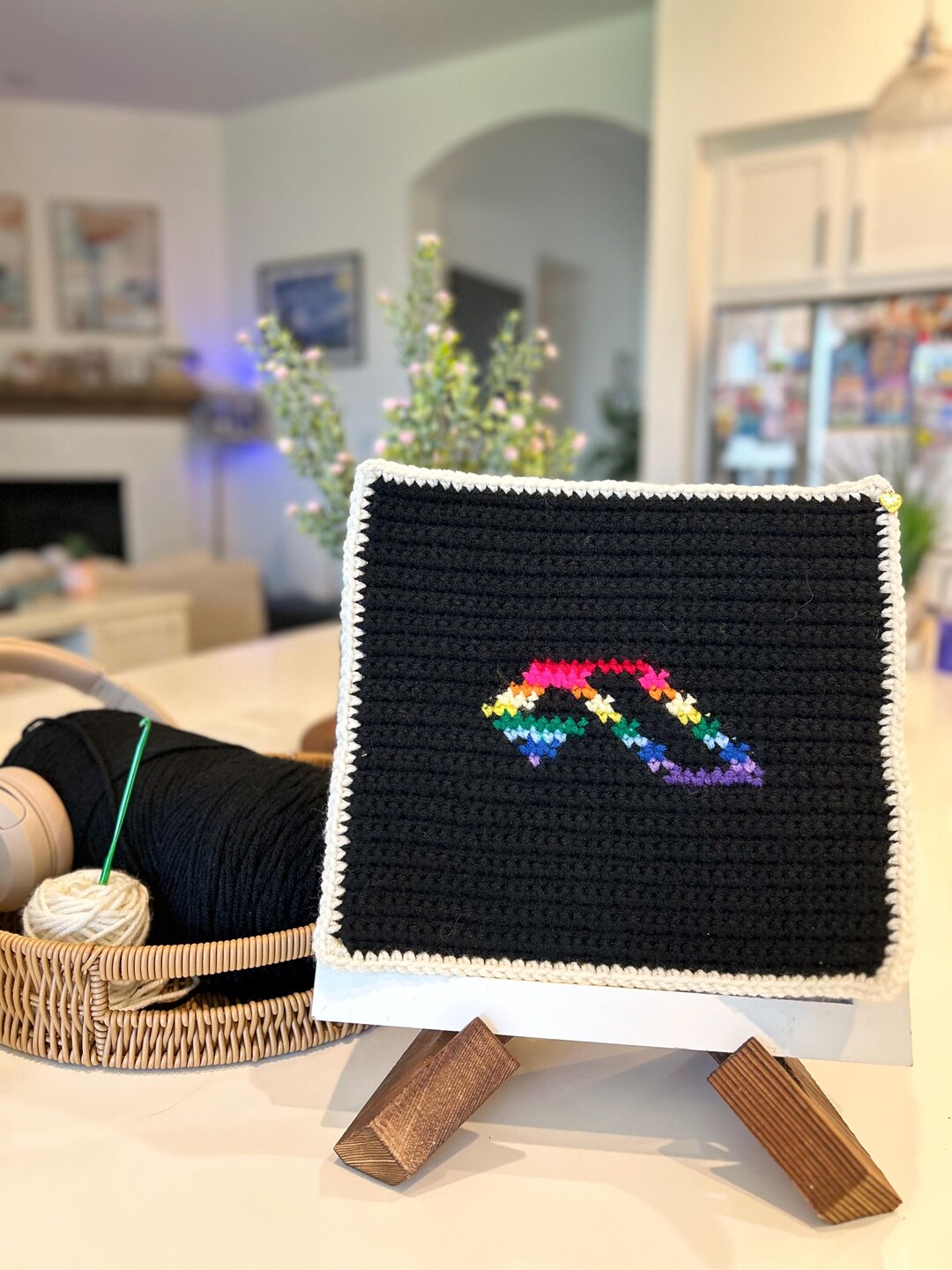 Anjuna (rainbow) Tapestry Crochet Pattern & Grid - PDF US Written ...