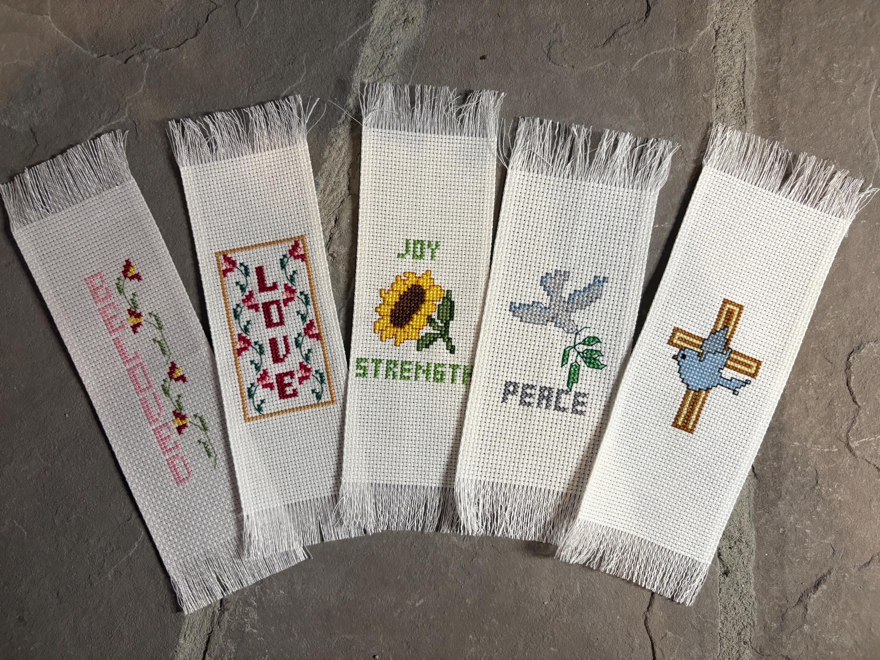 Religious Imagery Bookmarks, Bible Bookmarks, Cross Stitch Bookmarks - Etsy