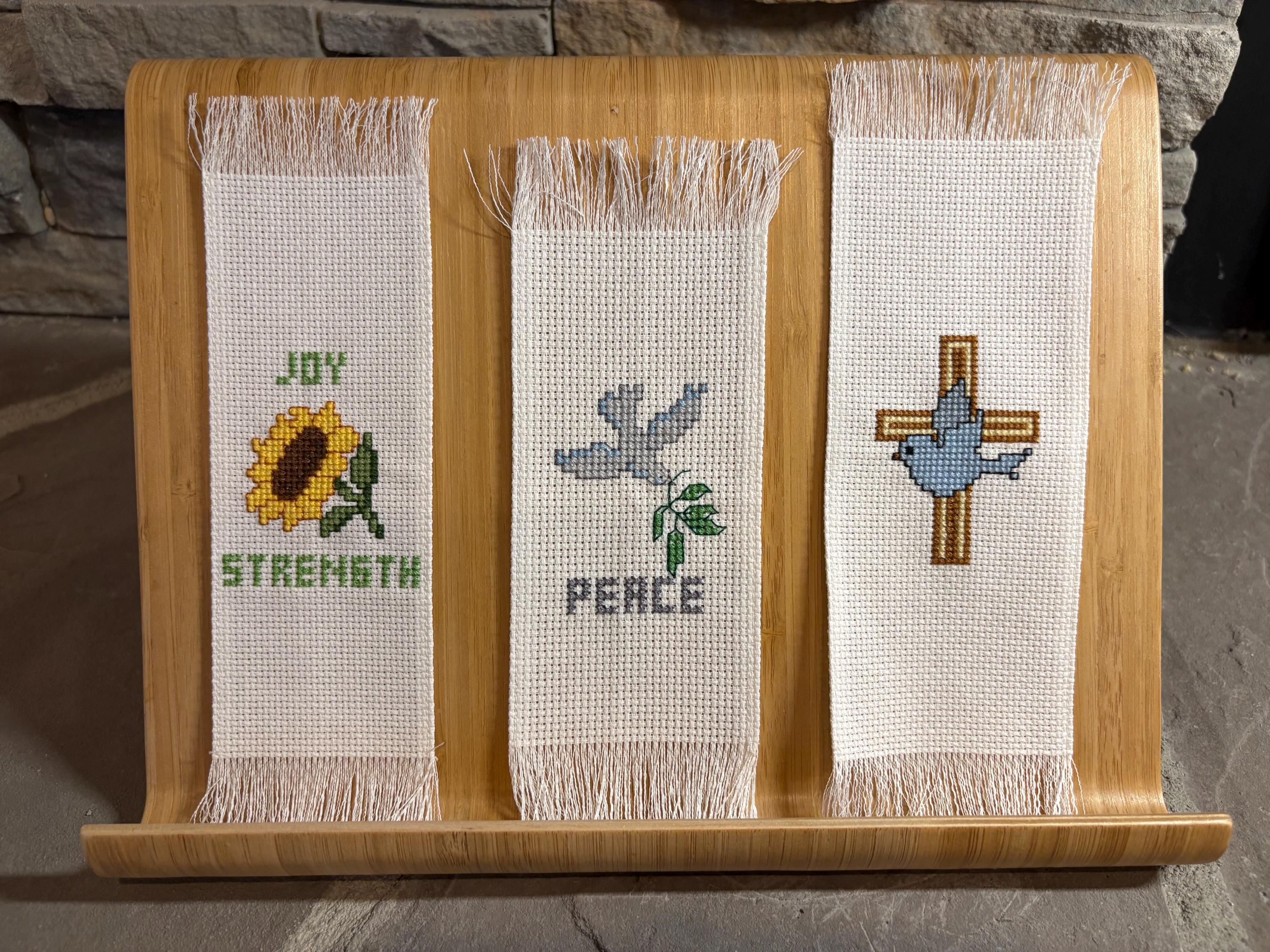 Religious Imagery Bookmarks, Bible Bookmarks, Cross Stitch Bookmarks - Etsy
