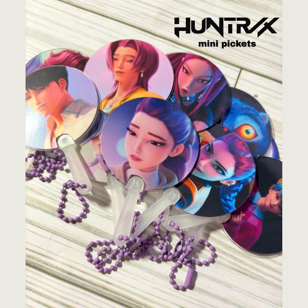 KPDH Huntrix Mini Fan Picket Keychains - Etsy