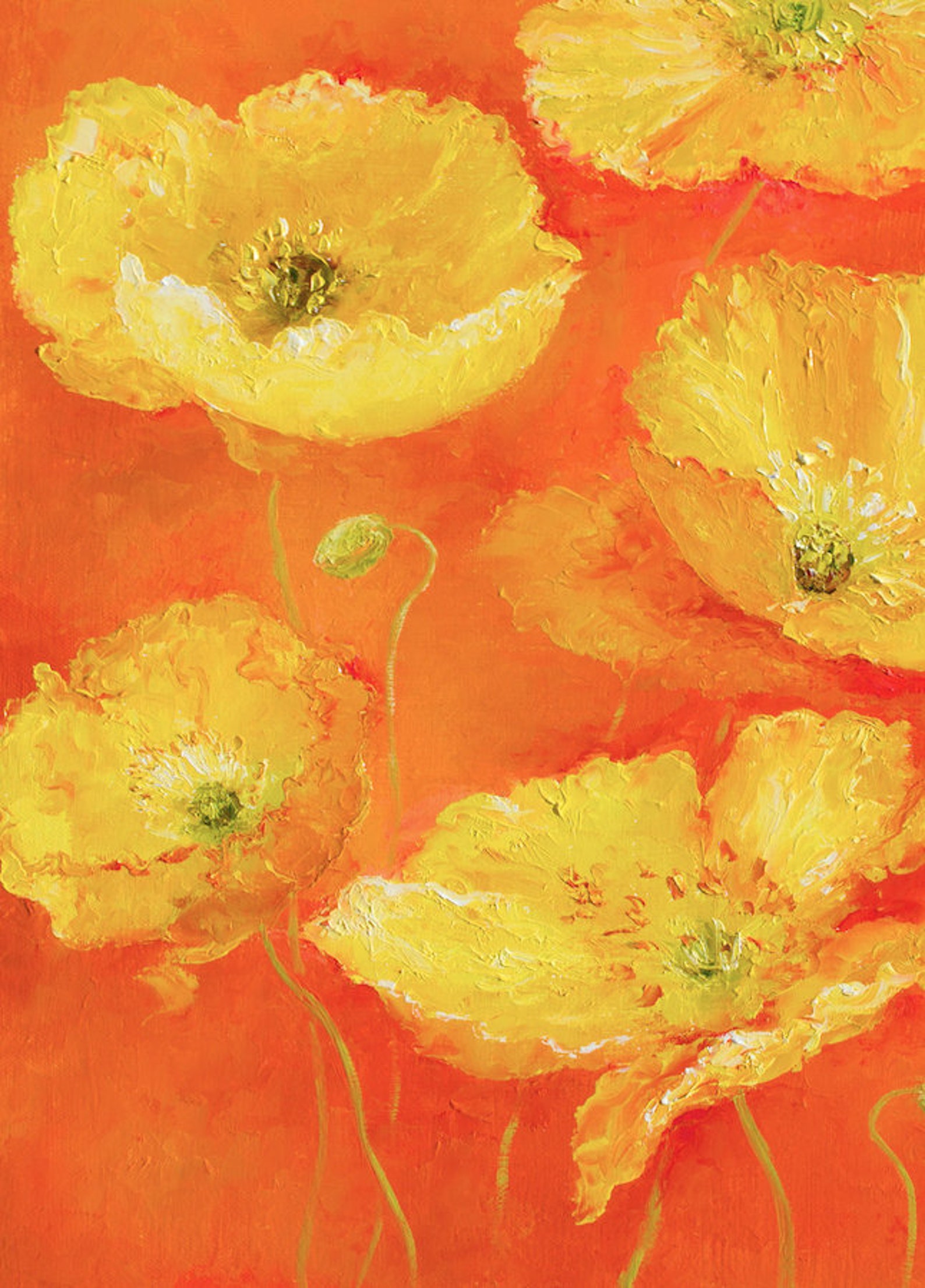 Poppy Painting Canvas Art Poppies Impressionist Art Flower | Etsy