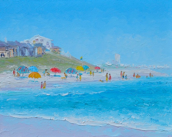Watercolor Paintings Of Beach In Destin Florida Lighthouse And Beach