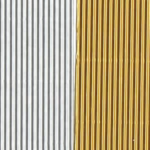 Golden or Silver Corrugated Cardboard Large Sheets 13x 9 for Crafting ...