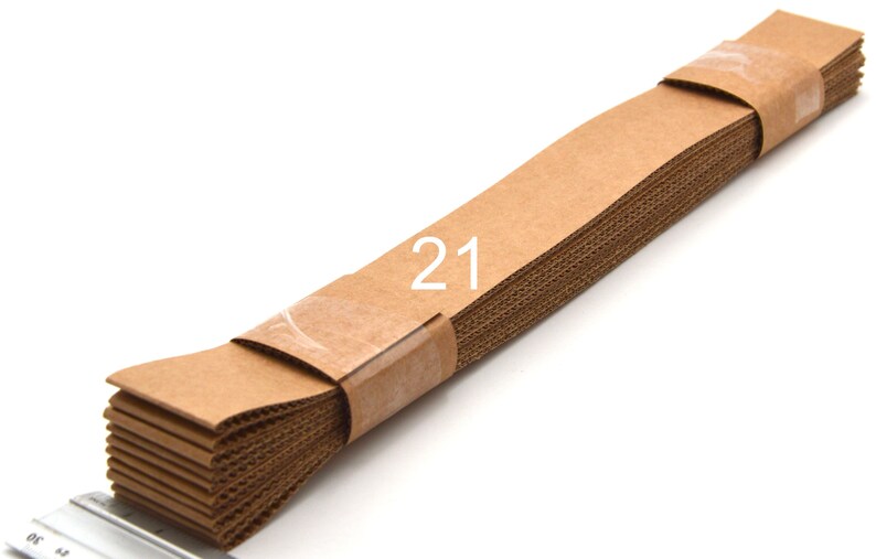 Kraft Color: Stripes of Corrugated Cardboard for Crafting Different ...