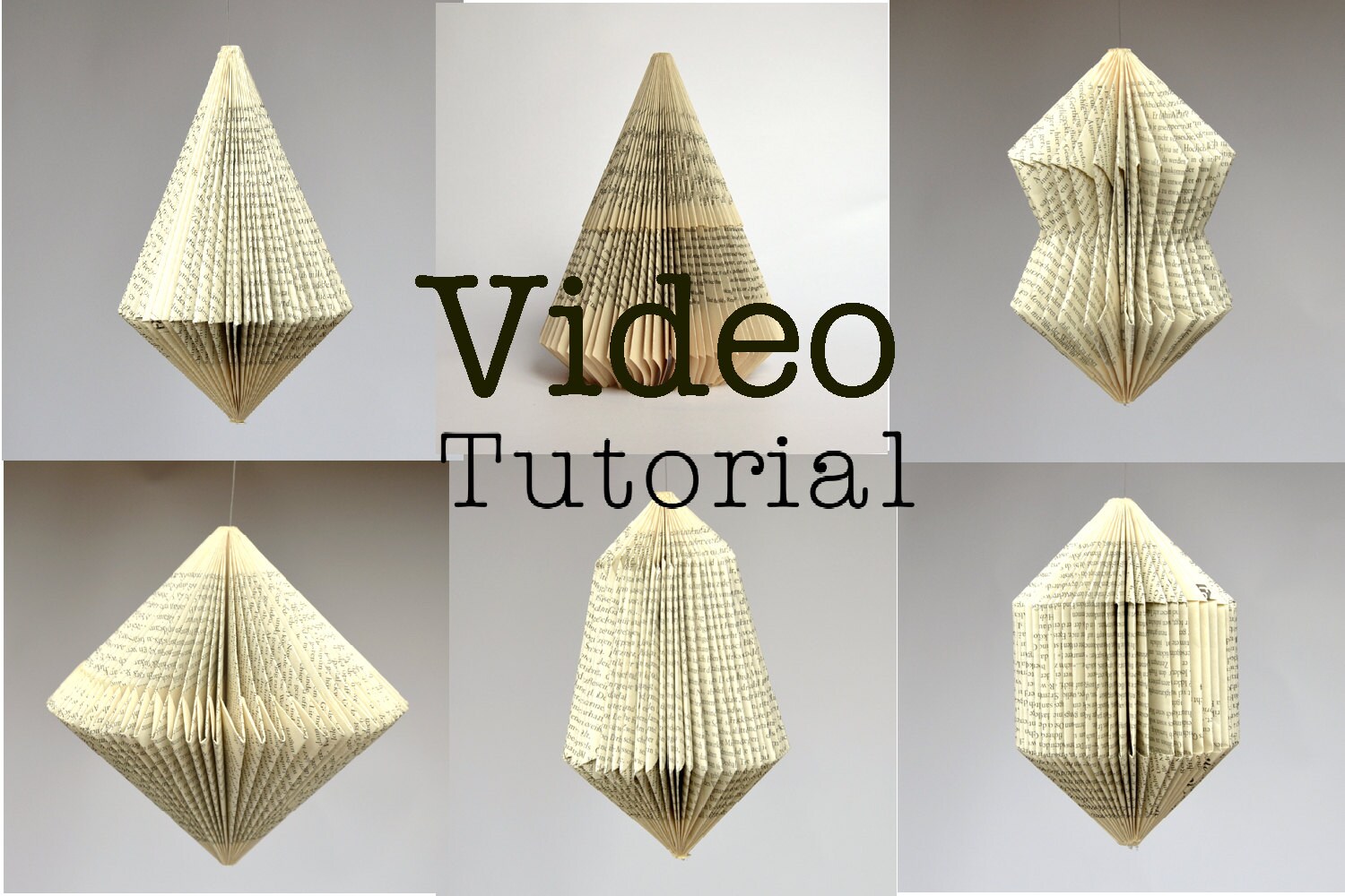 Tutorial Folded Book Sculpture