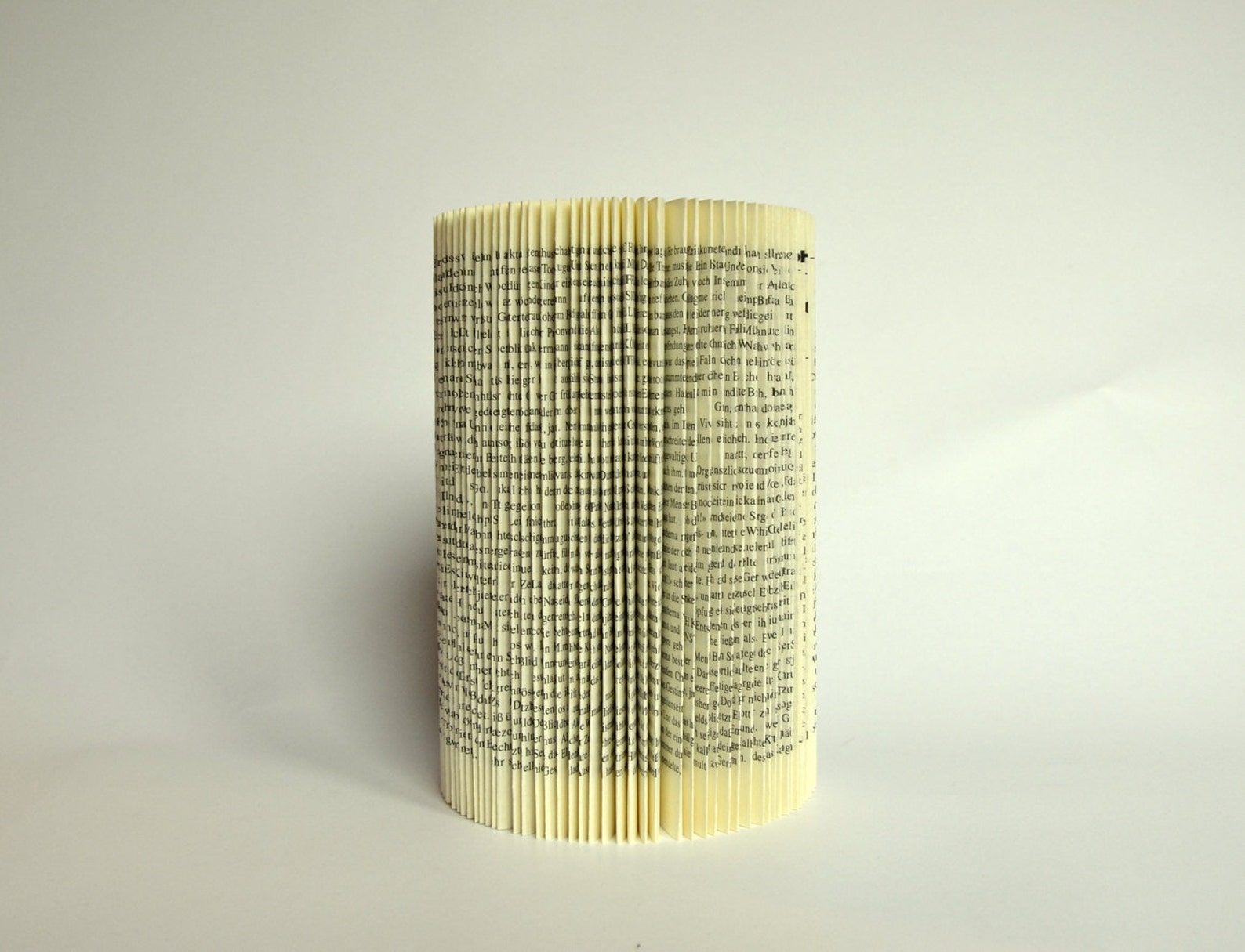 Altered Folded Book Cylinder - Etsy