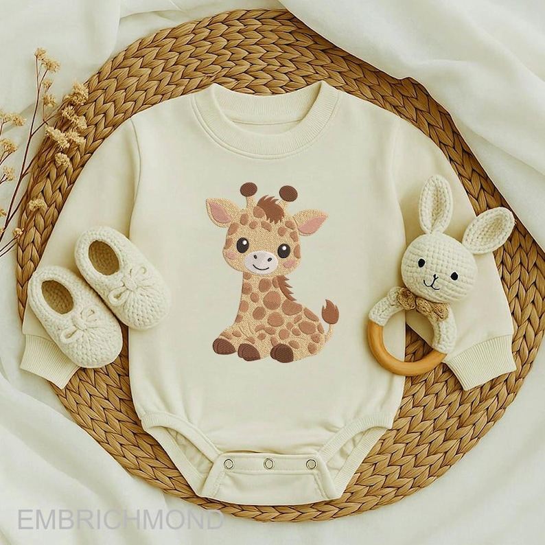 Cute Safari Baby Animal Embroidery Bundle, Jungle Zoo Animals Nursery ...
