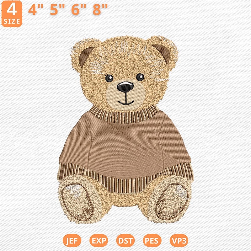 Pixel Teddy Bear - Etsy UK