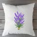 Lavender Bouquet Embroidery Design, Purple Floral Machine File, Birth ...