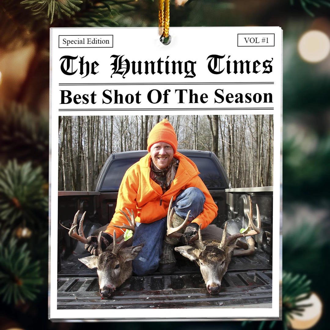Custom Photo Hunting Ornament, the Hunting Times Ornament, Personalized ...