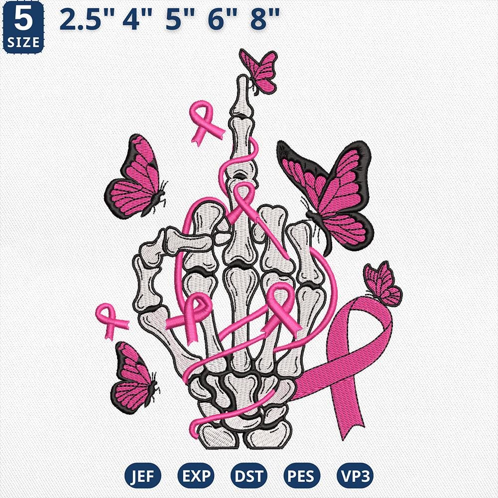 Hey Cancer I Don't Have Enough Middle Fingers for You Embroidery Design ...
