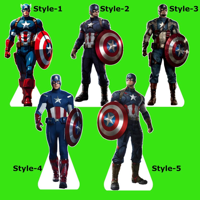Captain - Movie Character Cardboard Cutout, Stand up Prop, Waterproof ...