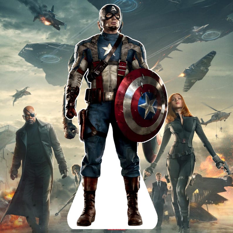 Captain - Movie Character Cardboard Cutout, Stand up Prop, Waterproof ...